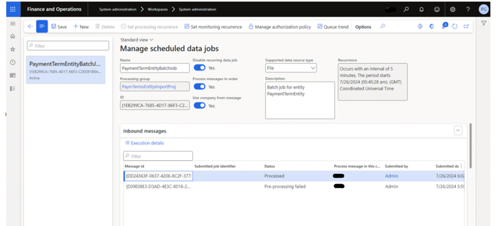 OneByte: Inbound Integration: Pushing Data into D365 F&O with Recurring ...
