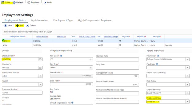 OneByte: Update Employee Status and Entitlement Policies in Dayforce ...